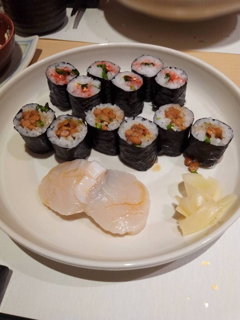Natto (なっとう) and Plum (Ume 梅漬) Rolls (Sushi) - Kaohsiung & Southern ...