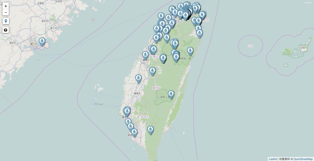 Public Drinking Water Locations Map Taiwan 飲水地圖 - Living in Taiwan ...